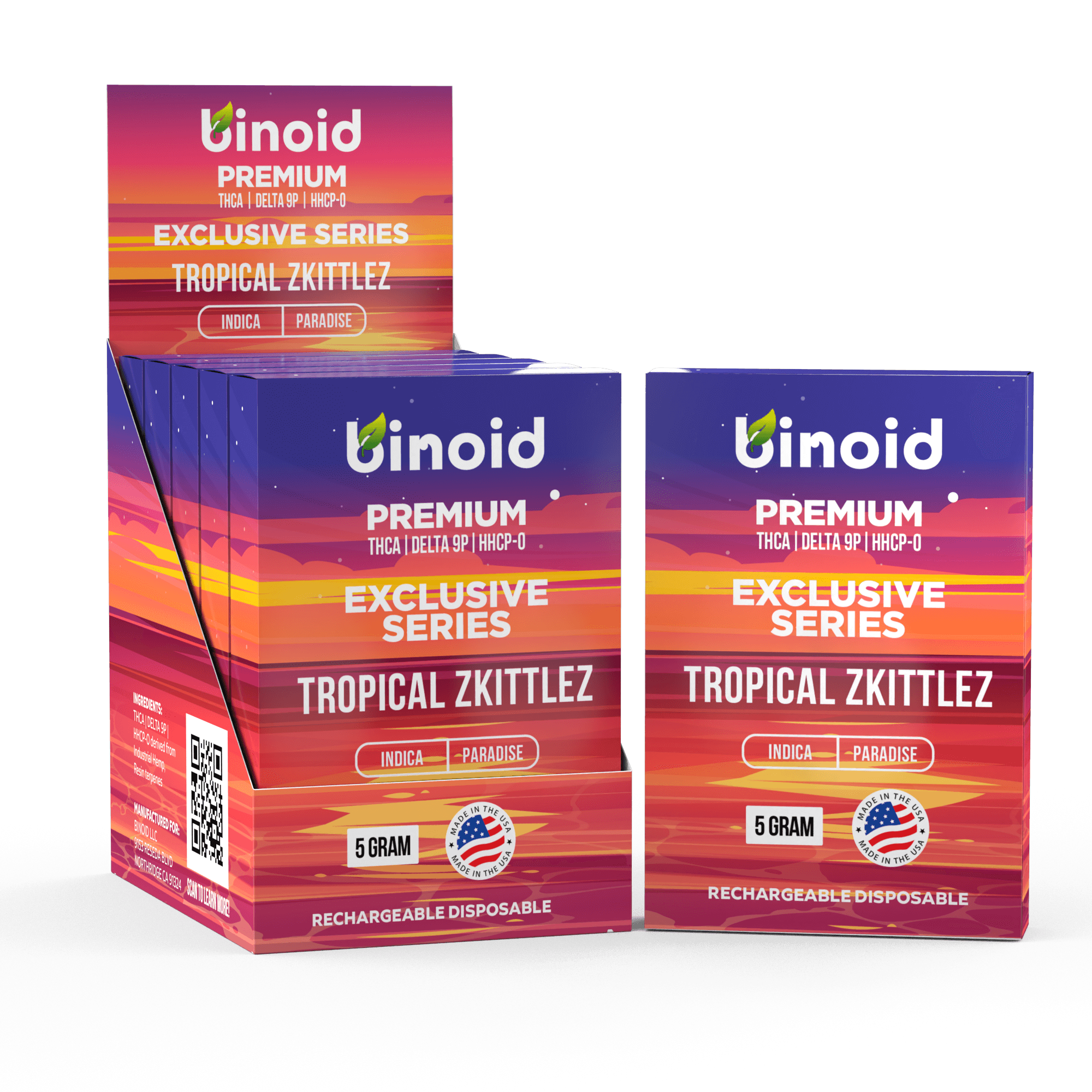 5 Gram THCA Disposable For Sale - Tropical Zkittlez | Exclusive Series