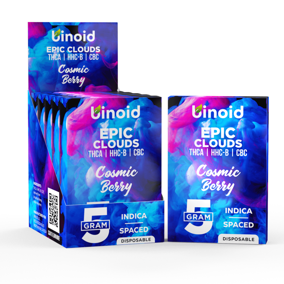 THCA + CBC 5 Gram Disposable For Sale - Cosmic Berry | Epic Clouds