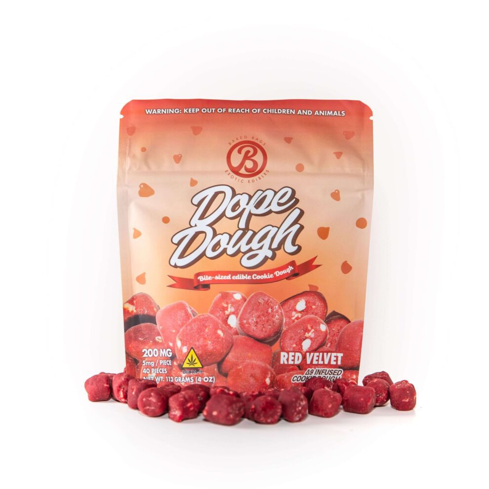 Delta 9 THC Cookie Dough Edibles For Sale - 200MG Dope Dough Baked Bags