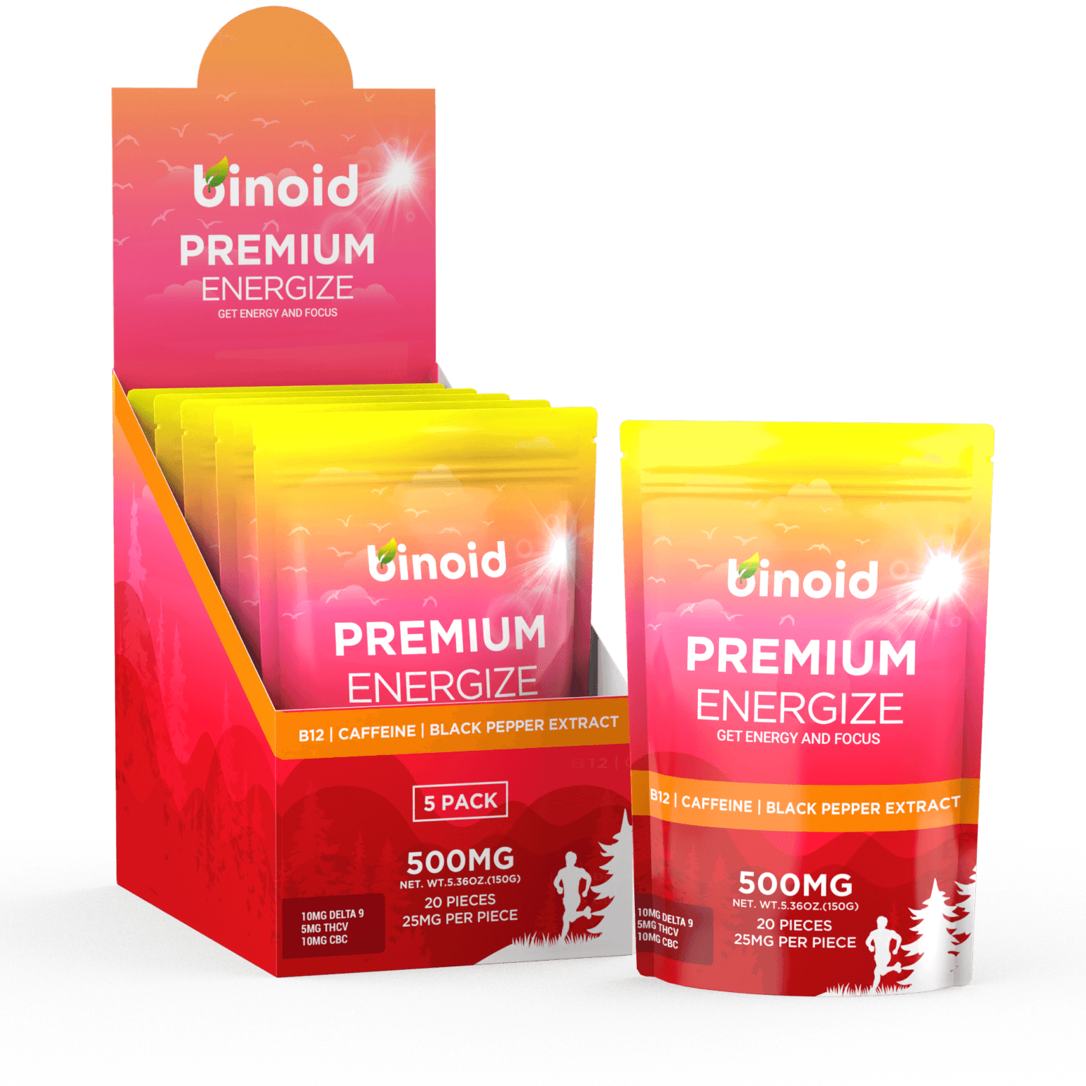 Functional THC Gummies | Energize | Chill | Calm - 500MG