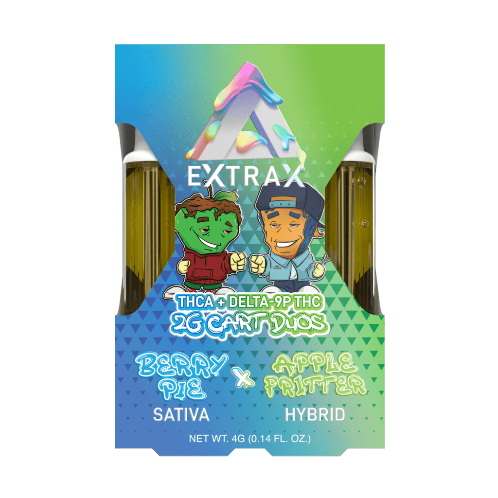 THCA + Delta 9P Duo Vape Cartridge 2 Gram For Sale - Delta Extrax Adios