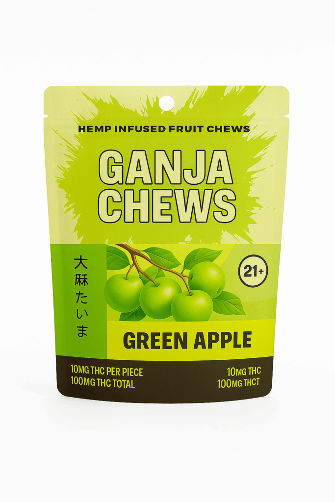 Ganja Chews - 100mg D9 - Soft & Chewy
