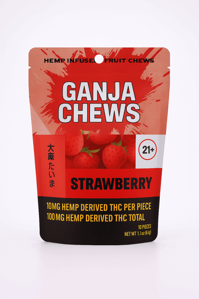 Ganja Chews - 100mg D9 - Soft & Chewy