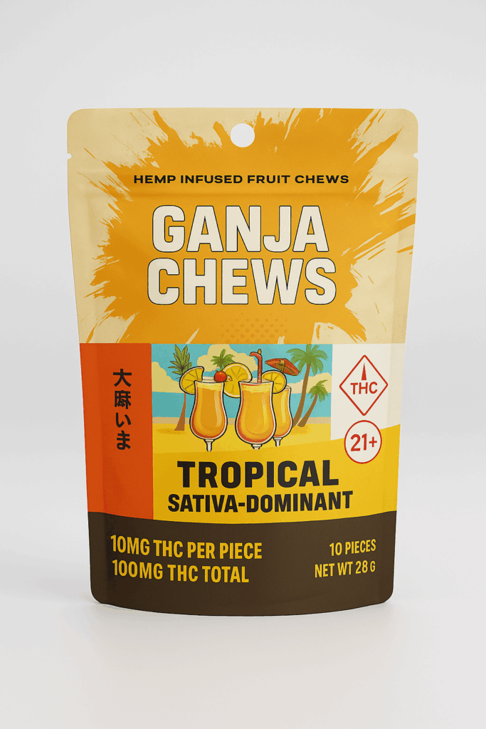 Ganja Chews - 100mg D9 - Soft & Chewy