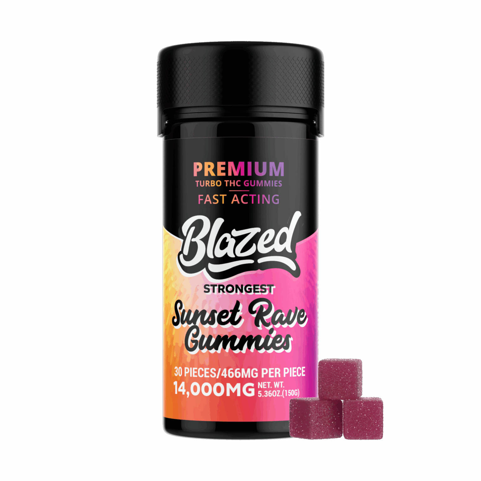 14,000MG Turbo THC Gummies - Blazed