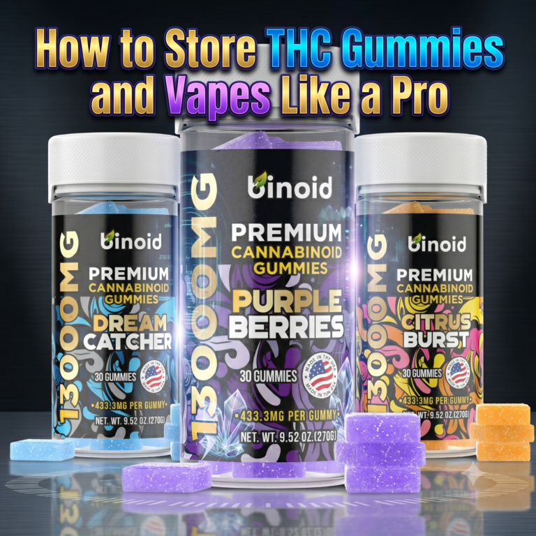 How To Store THC Gummies and Vapes Correctly